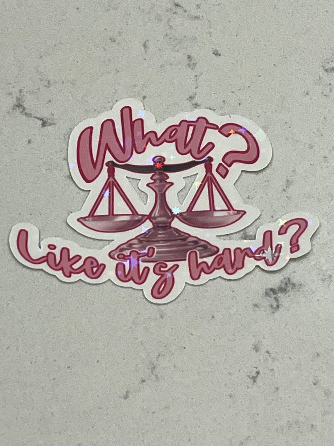 Law School Sticker Elle Woods Lawyer Waterproof Water Bottle Laptop ...
