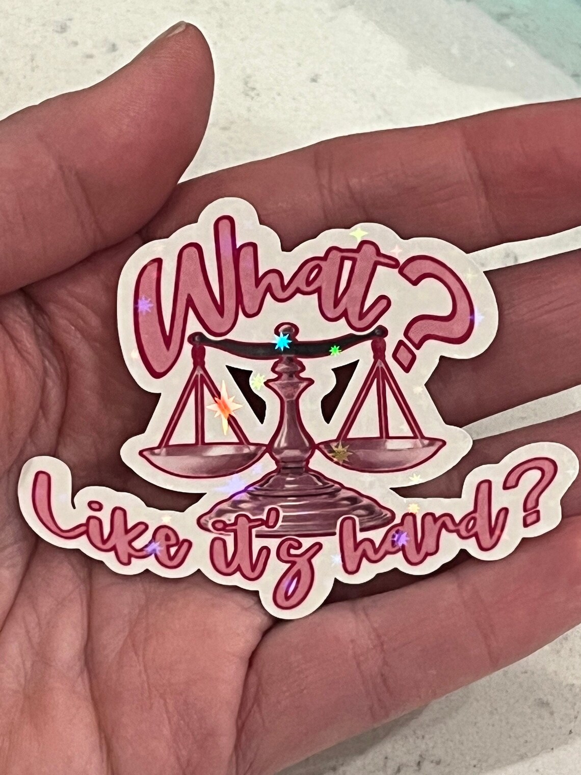 Law School Sticker Elle Woods Lawyer Waterproof Water Bottle Laptop ...