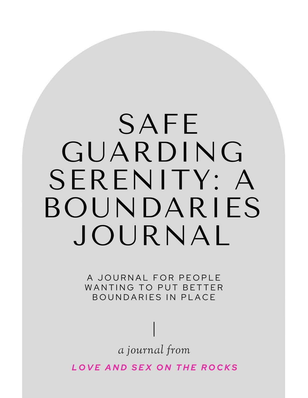 Safeguarding Serenity: A Boundaries Workbook / Journal - Etsy