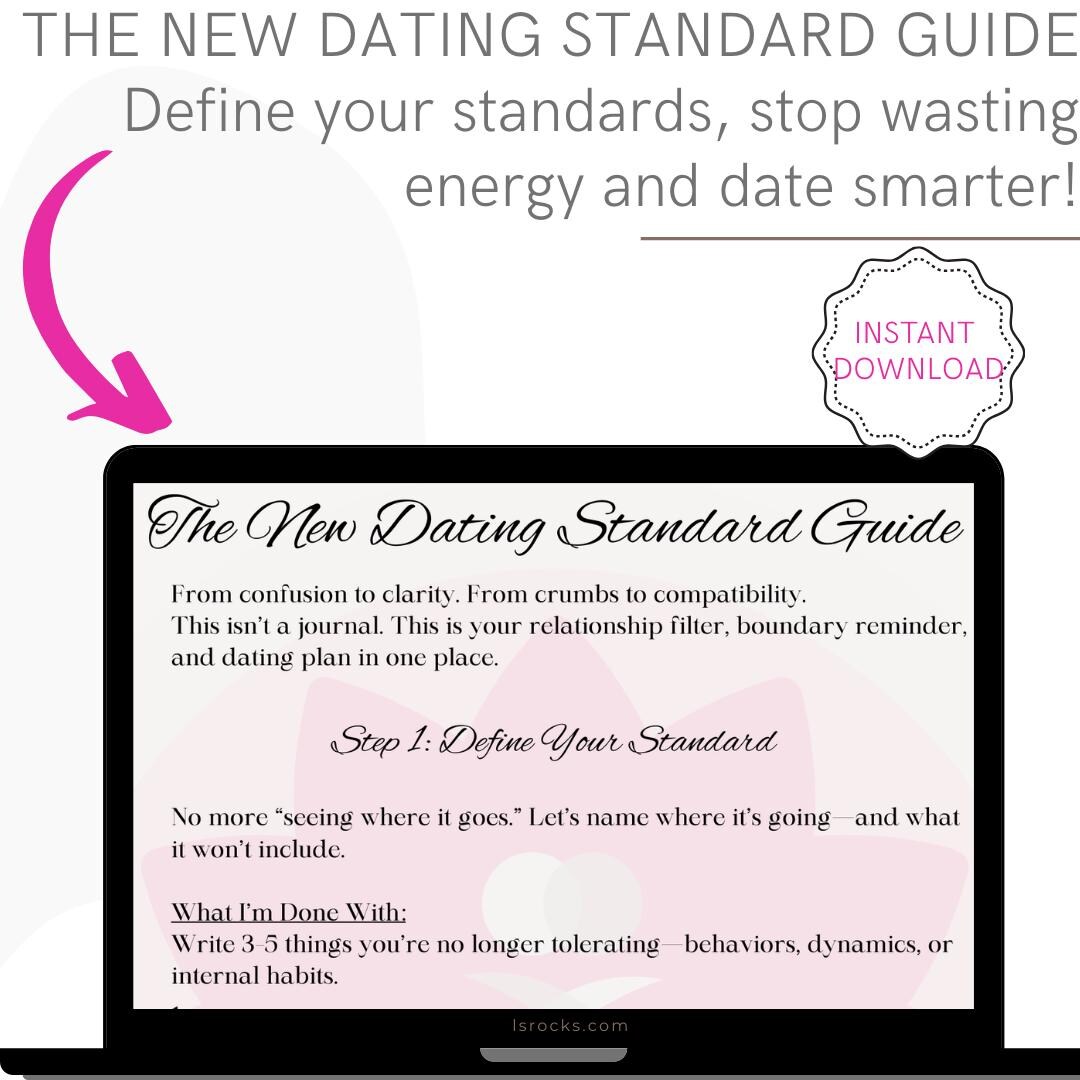 Dating Standards Worksheet | Printable Guide to Set Boundaries & Filter ...