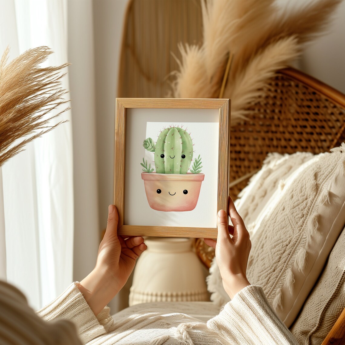 Cute Cactus Watercolor Clipart - Digital Download, Succulent Plants ...