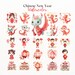 Chinese New Year Watercolor Clipart: Festive PNG Images (digital ...