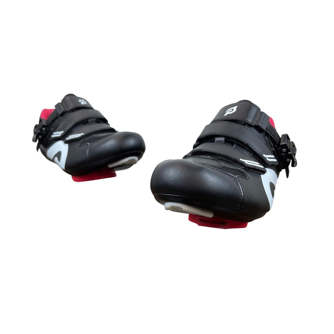 Peloton Black White and Red Cycling Shoes, Mens 46 Size. - Etsy