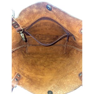 Vintage Jess Conti Women's Brown Leather Shoulder Bag Sz L - Etsy