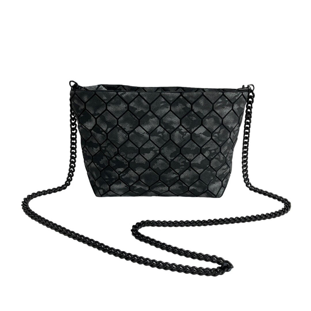 Patrizia Luca Women's Black Geo Tile & Chain Strap Shoulder Crossbody ...