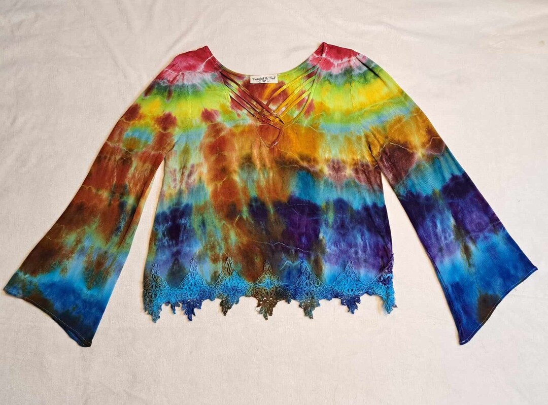 Bohemian, Tie Dyed Shirt, Hippie Style, Boho Chic, Boho Blouse, Boho ...