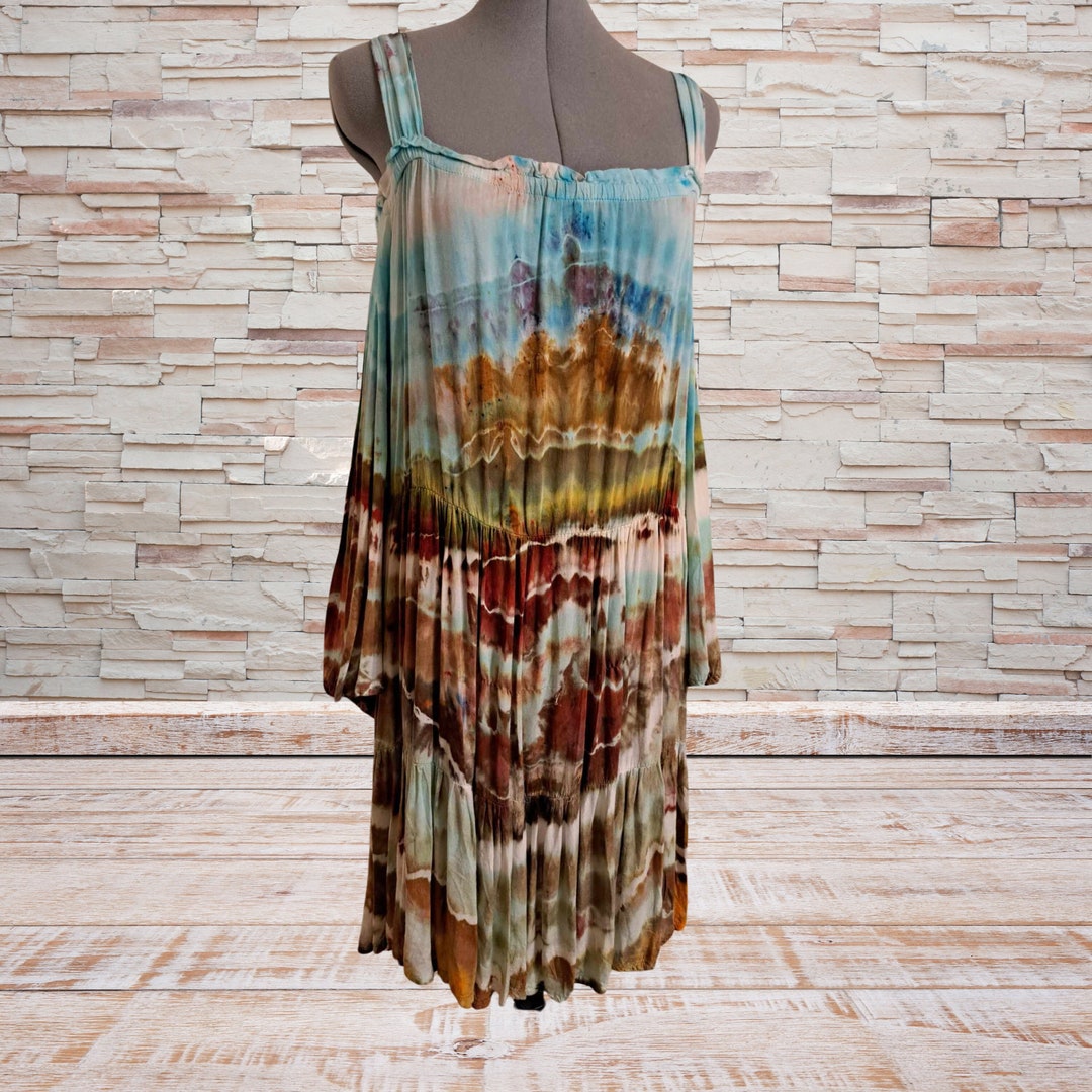 Bare Shoulder Belize Top, Tie Dyed Blouse, Bohemian Fashion, Boho Chic ...