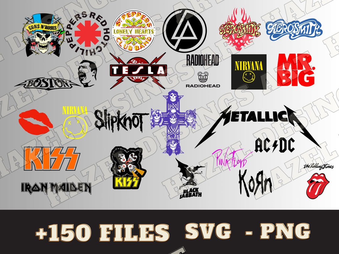 Rock Bands Svg Bundle Instant Download Download for Print - Etsy UK