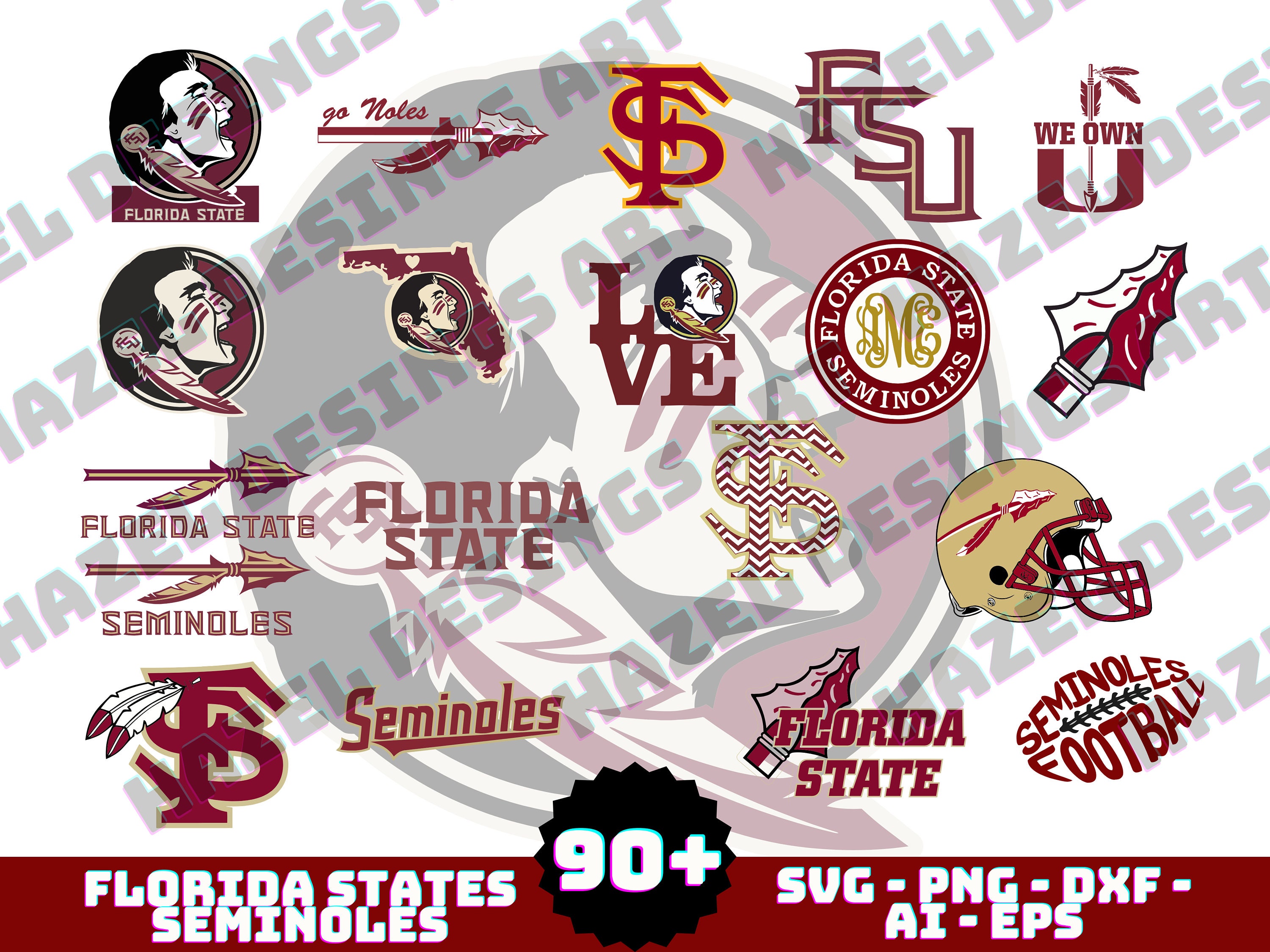 College Team Logos Clip Art