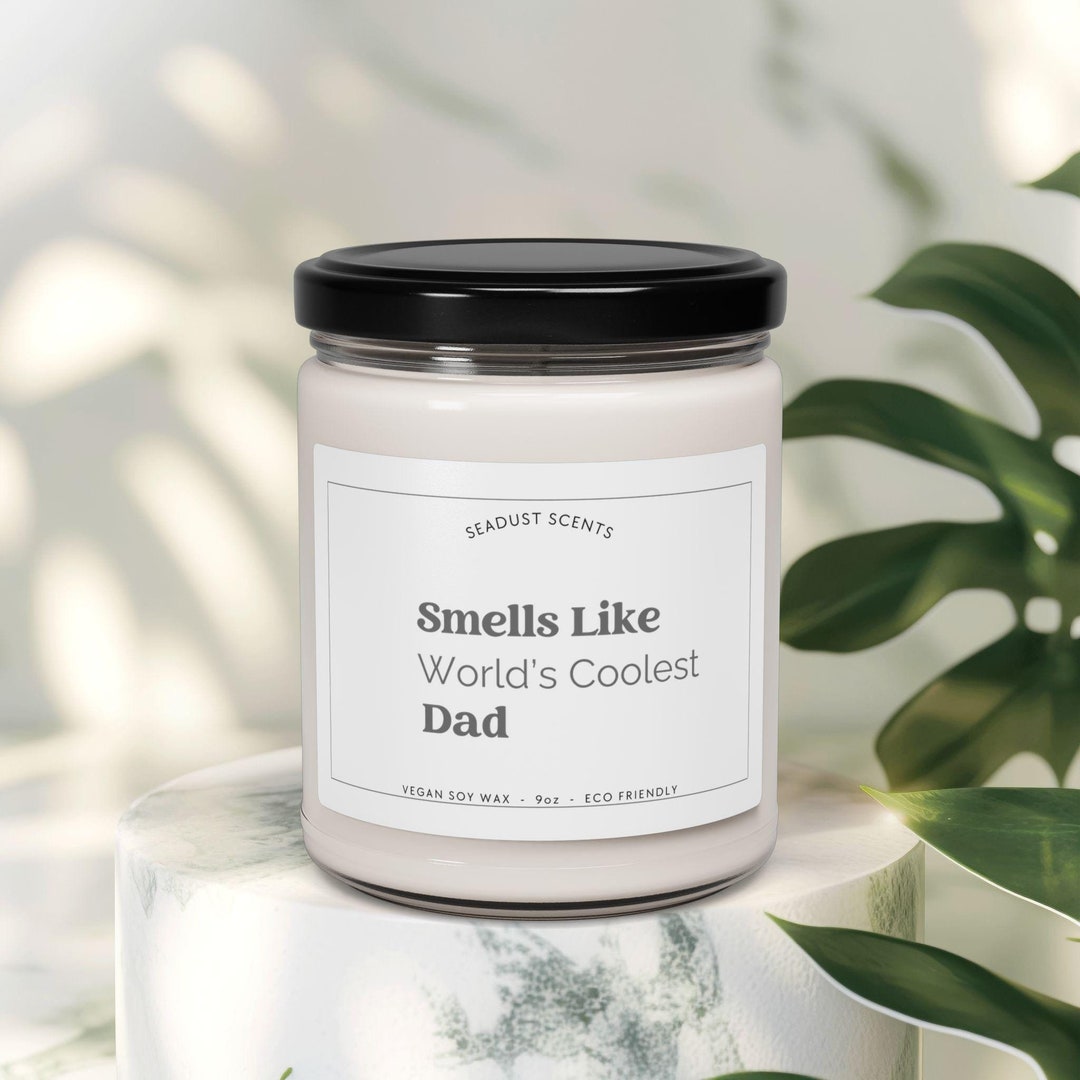 Worlds Coolest Dad Candle, Cool Dad Gift for Fathers Day From Daughter ...