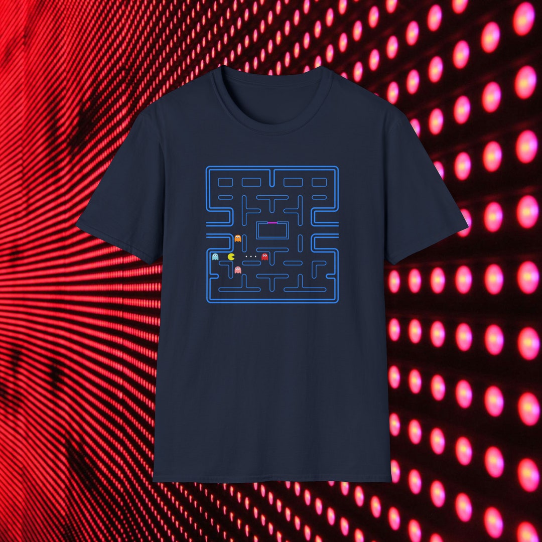 80s Pacman Game Soft Shirt - Retro Arcade Tee - Etsy