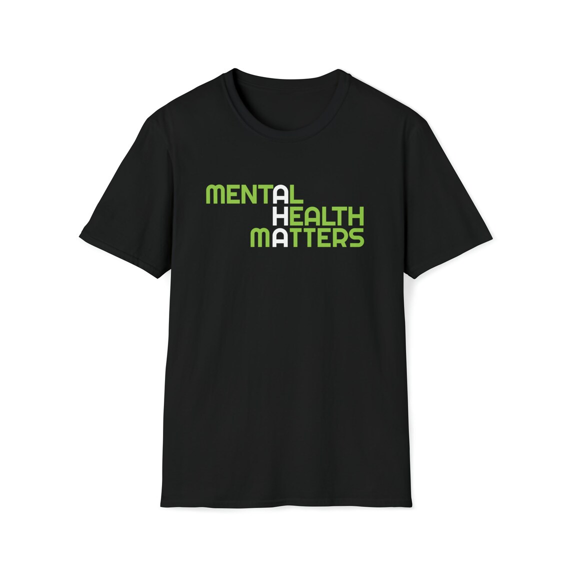 Mental Health Matters, AHA Depression Conversation Unisex Soft T-shirt ...