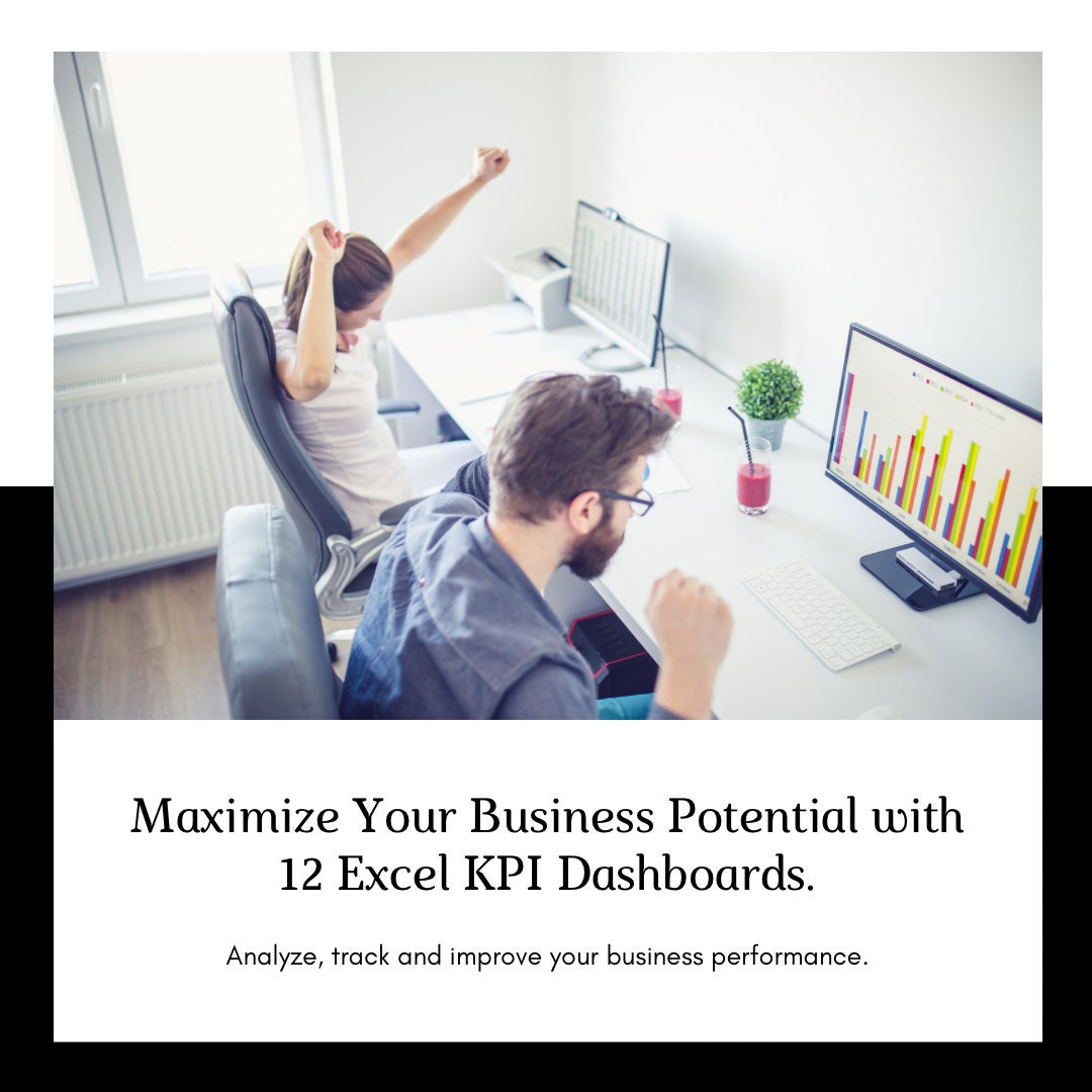 12 Excel KPI Dashboard Excel Template Google Sheets 12 KPI Dashboard ...