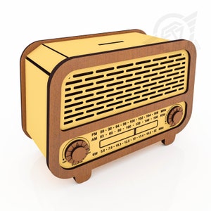 Radio Money Box Laser Cut Files, Laser Cutting Files - Etsy