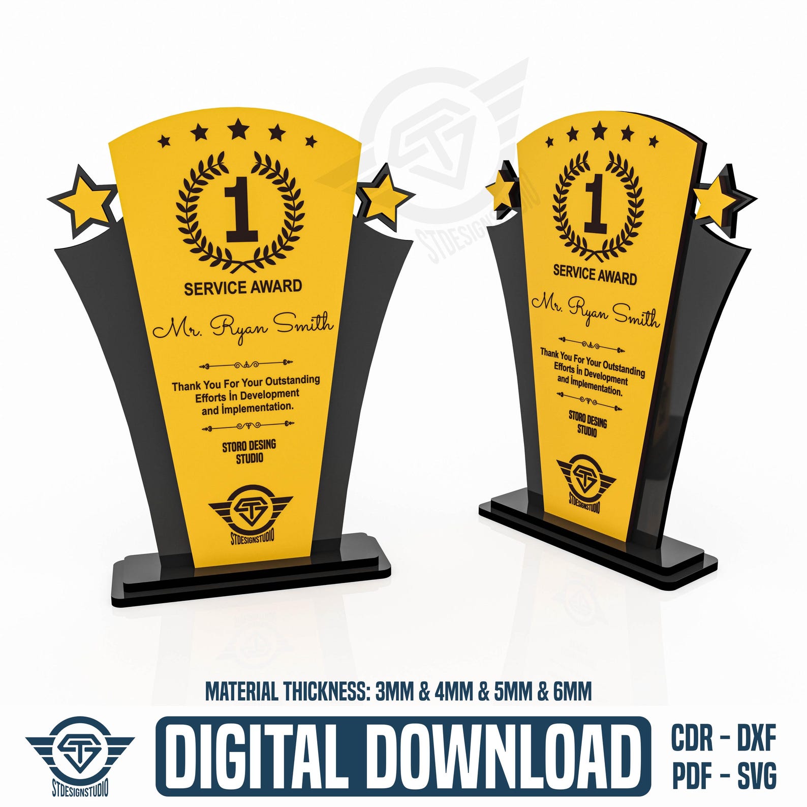Award Trophy Laser Cut Files, Laser Cutting Files - Etsy