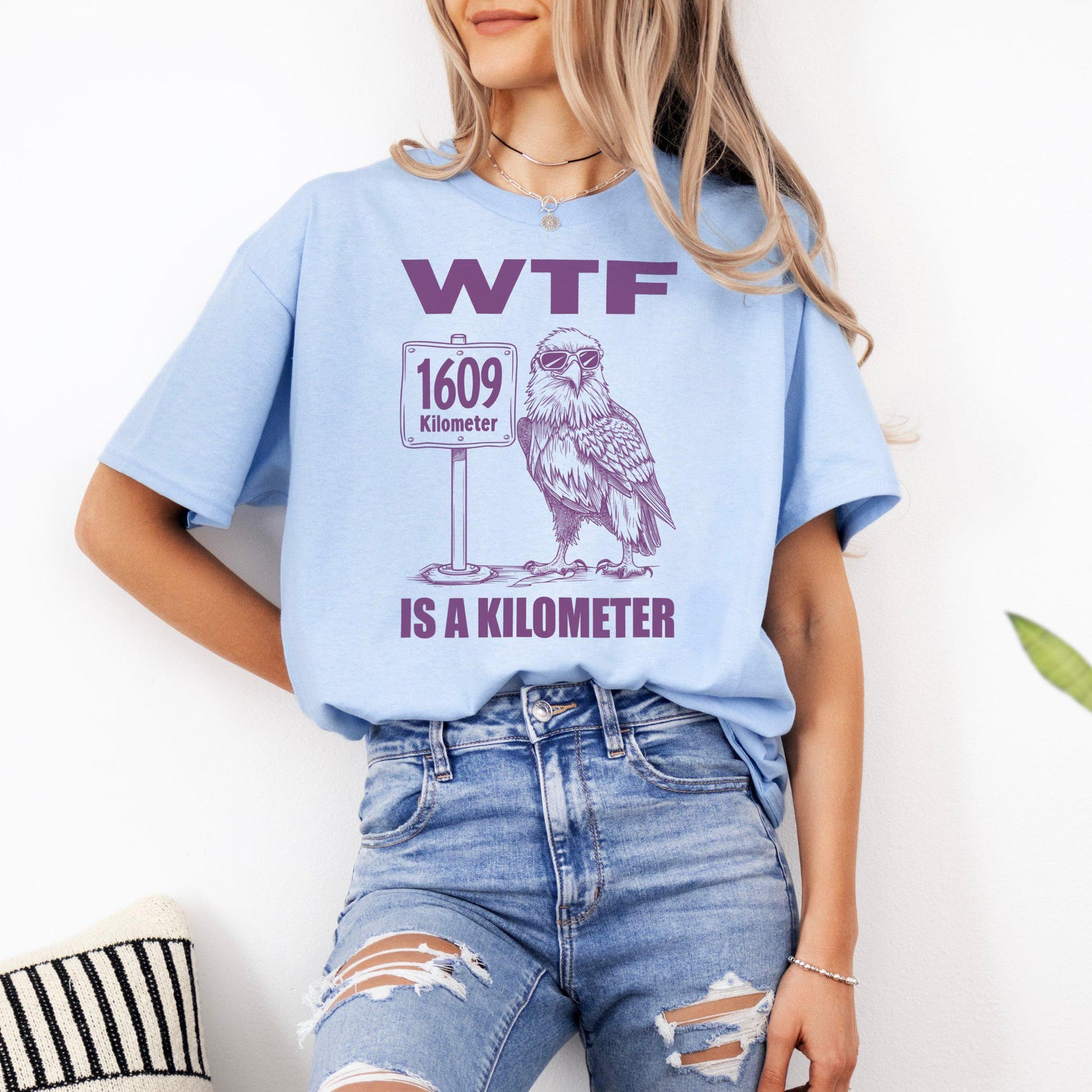 WTF is A Kilometer Meme Shirt, Funny Metric Conversion T-shirt, 1609 ...