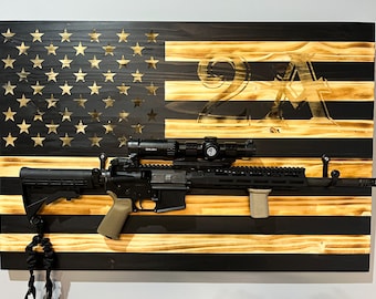 GUN RACK FLAG American Flag, 2A, Gun Flag, Gun Rack, Gift for Him, 5th ...