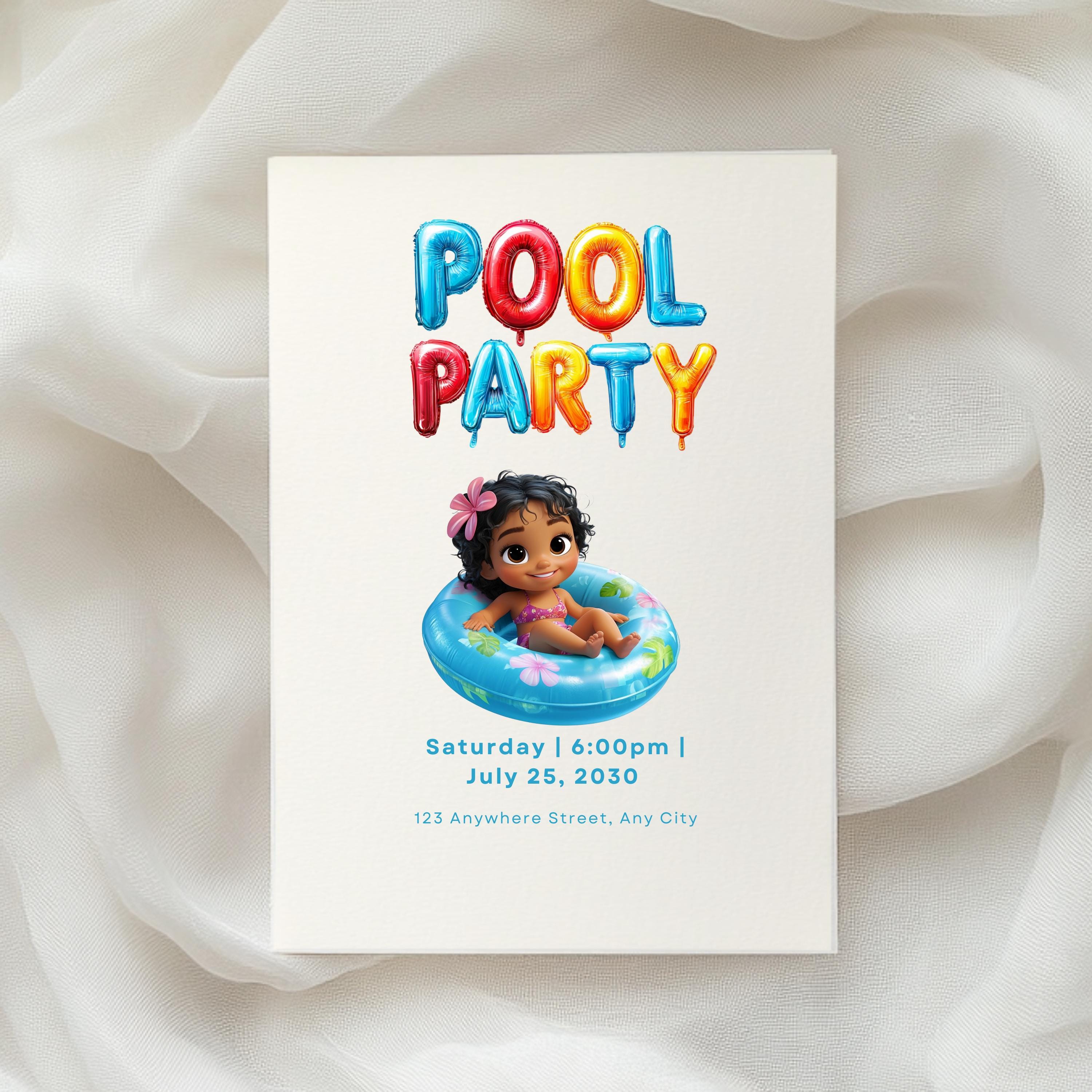 2D Pool Party Clipart Beech Summer Kids Cocktails Floaties Nursery ...