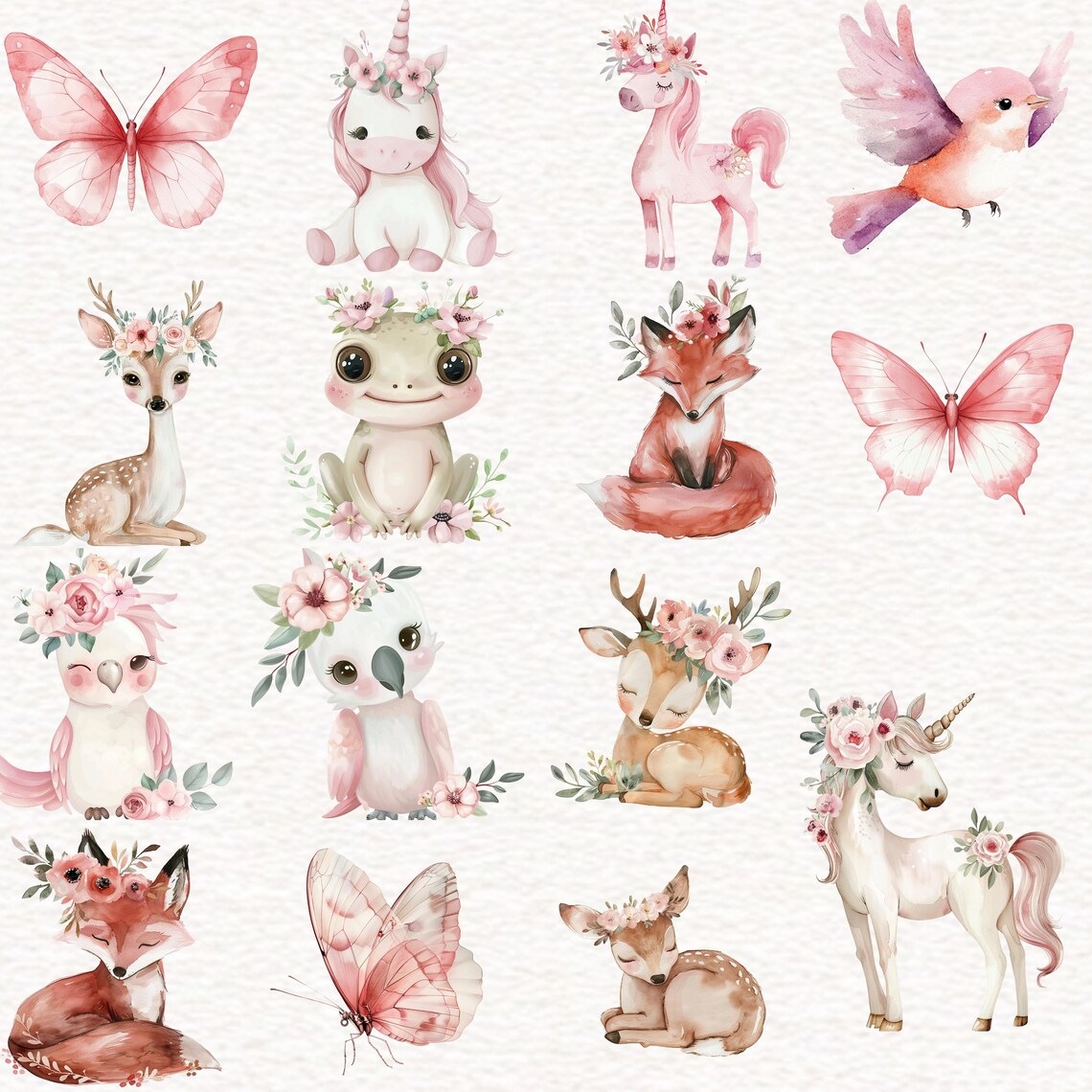 100 Clipart di fata rosa da giardino Clipart di fata acquerello Clipart ...
