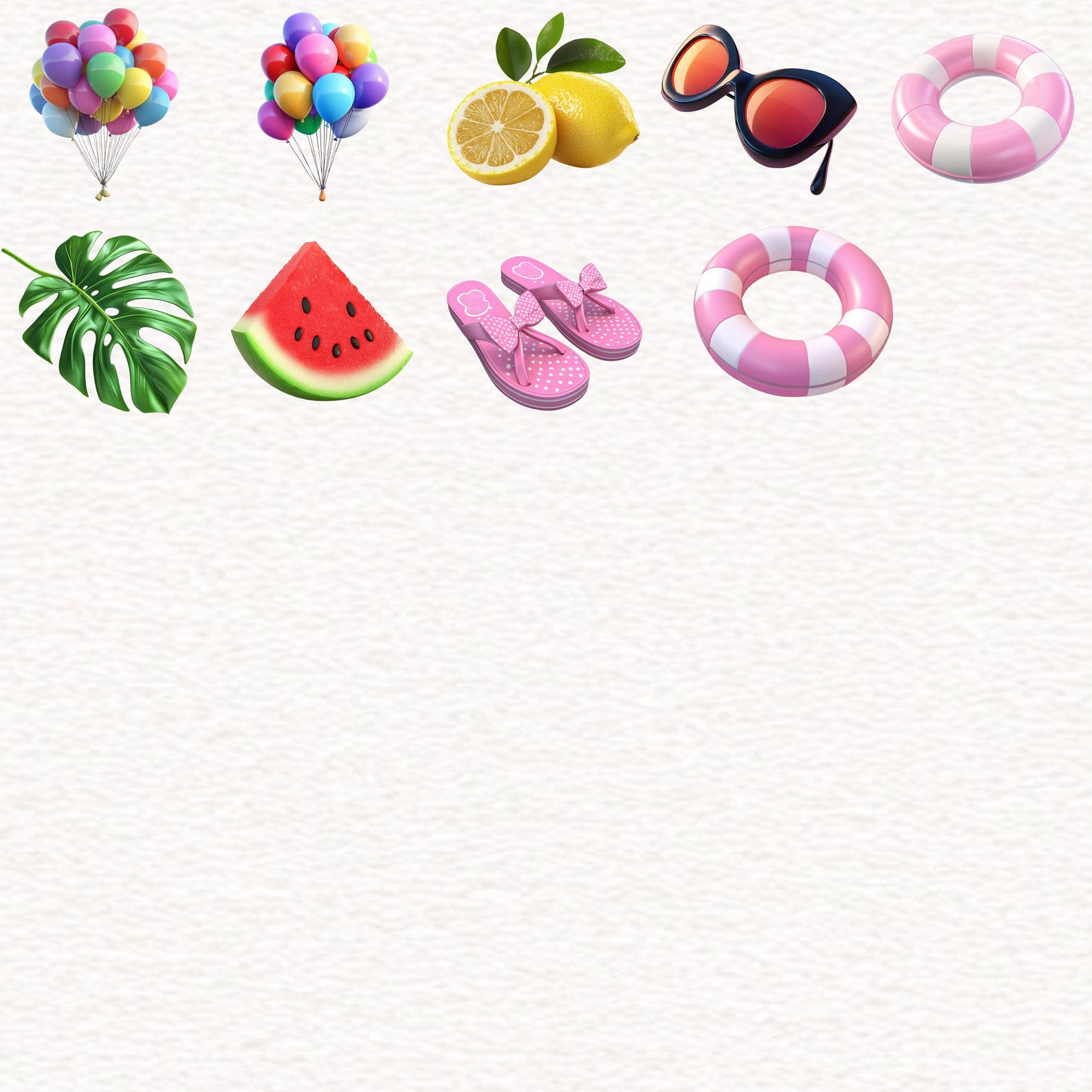 2D Pool Party Clipart Beech Summer Kids Cocktails Floaties Nursery ...