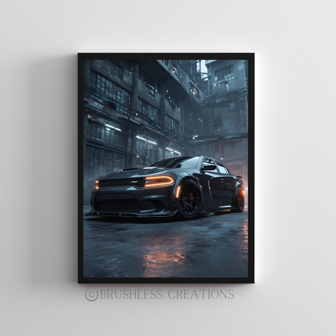 Dodge Charger SRT Hellcat Poster, Muscle Car Art (digital Download) - Etsy