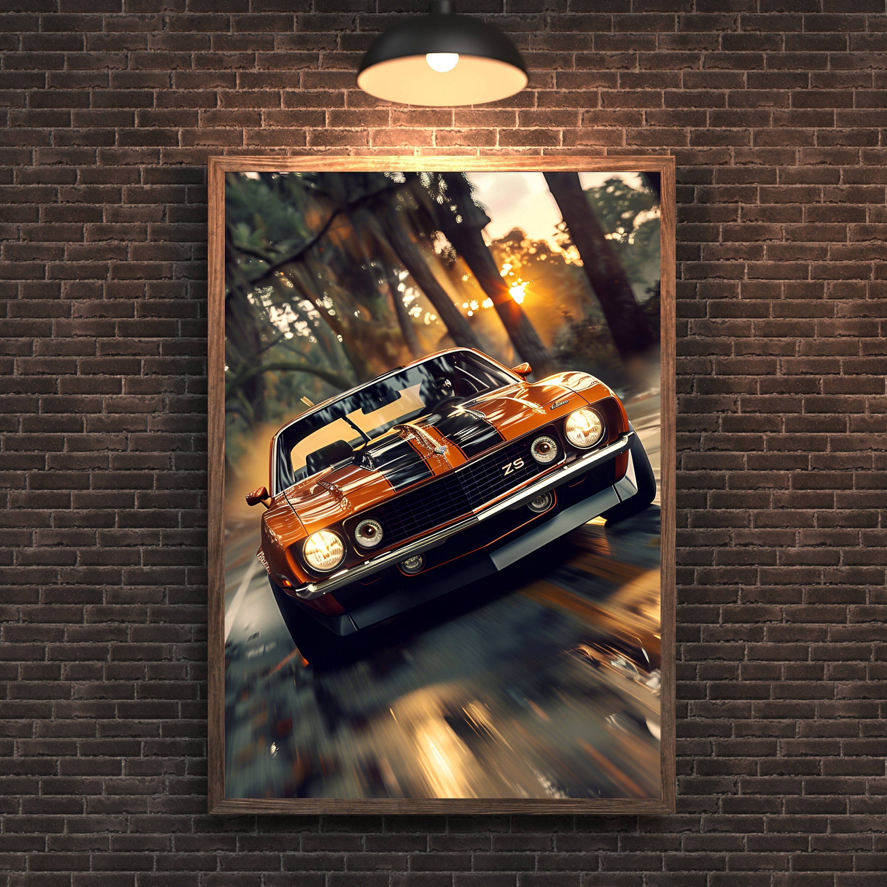 Chevrolet Camaro Z28 Poster, Car Art, Muscle Car Print, Classic Car ...