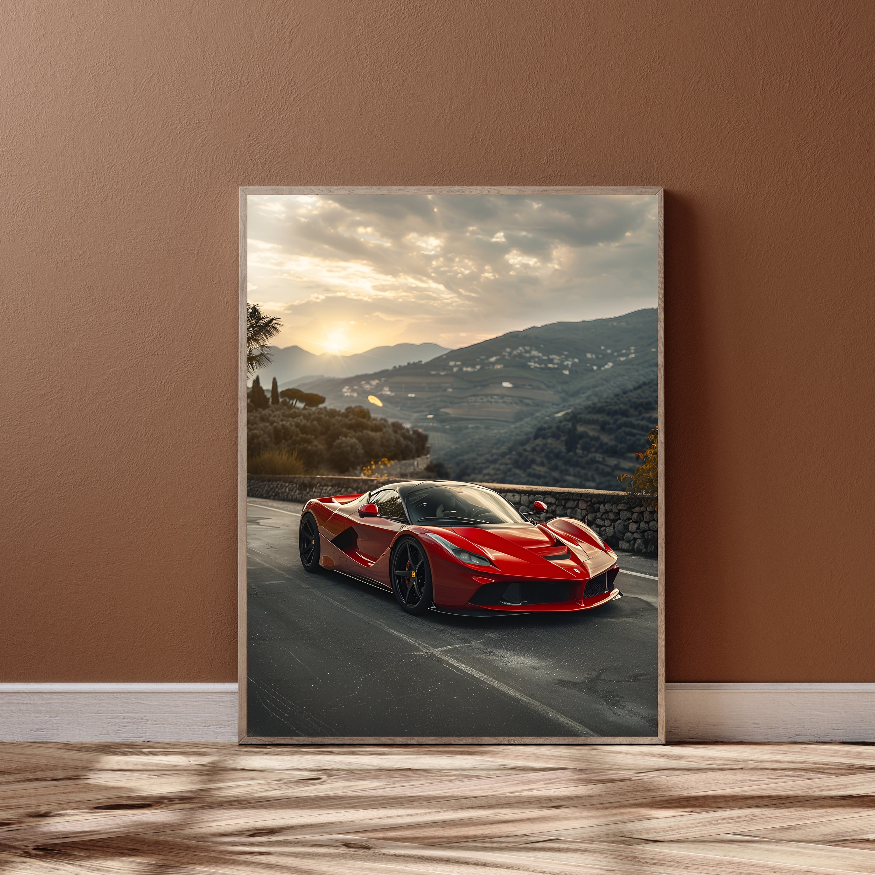 Ferrari SF90 Stradale Poster, Supercar Wall Art, Luxury Car Print ...