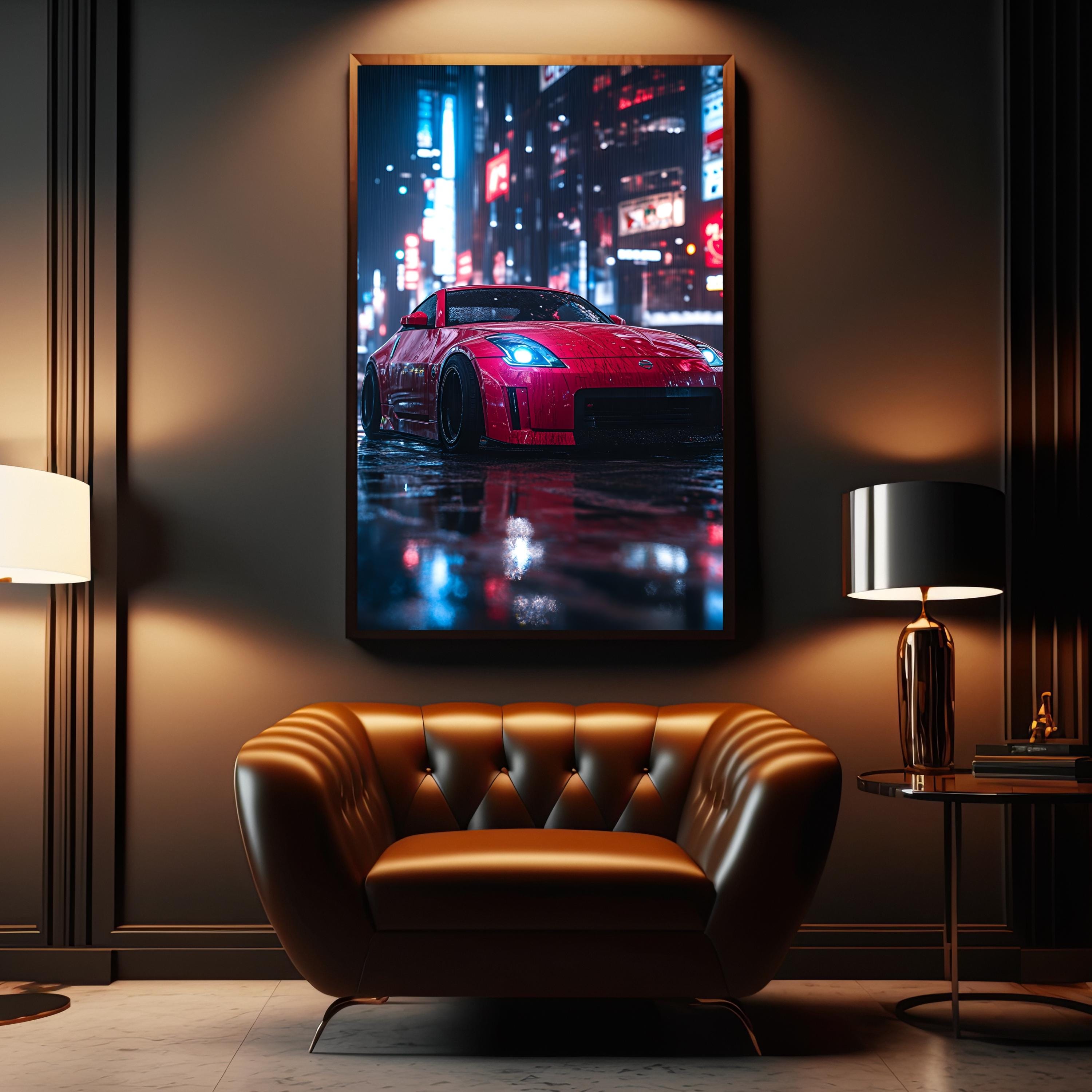 Nissan 350Z Neon Poster: JDM Car Enthusiast Art (digital Download) - Etsy