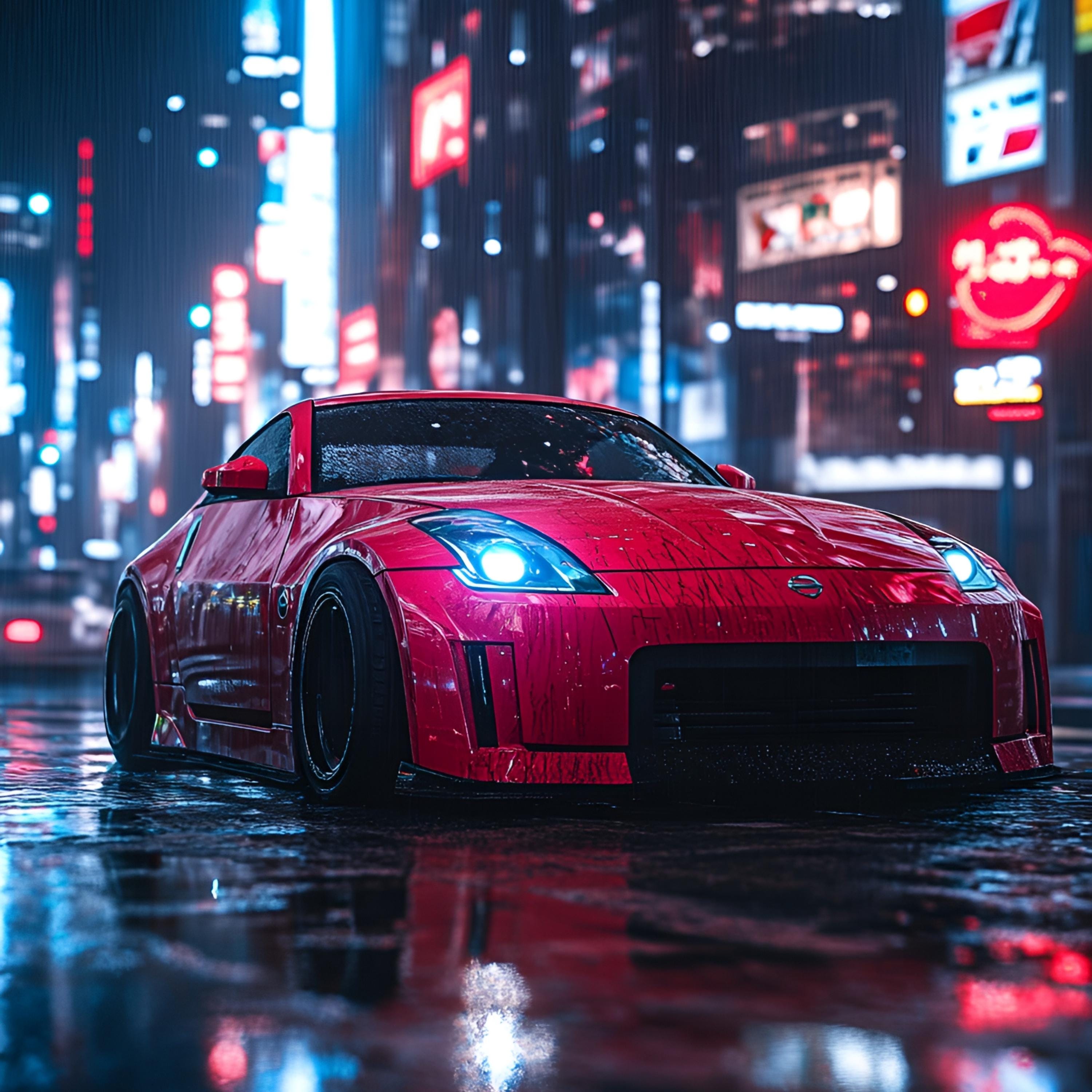 Nissan 350Z Neon Poster: JDM Car Enthusiast Art (digital Download) - Etsy