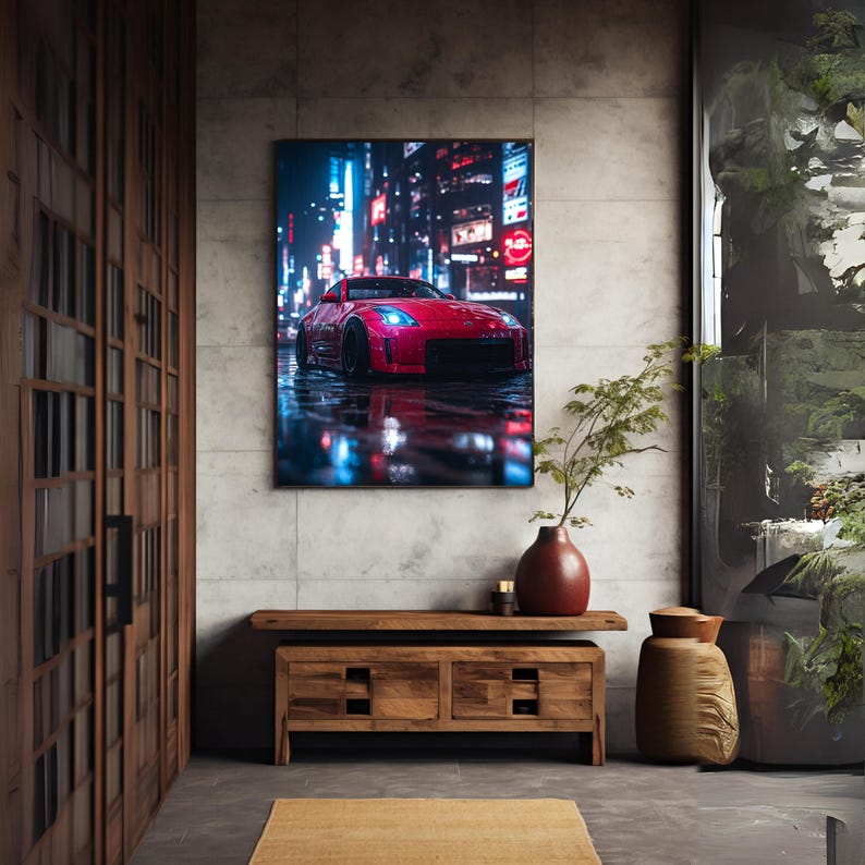 Nissan 350Z Neon Poster: JDM Car Enthusiast Art (digital Download) - Etsy