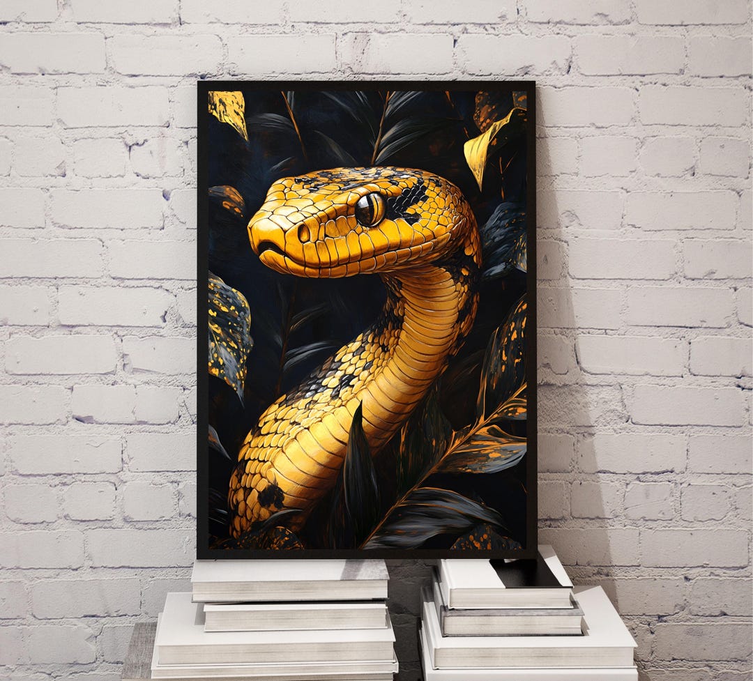 Snake Wall Art, Exotic Snake Print, Wildlife Art, Nature Wall Art ...