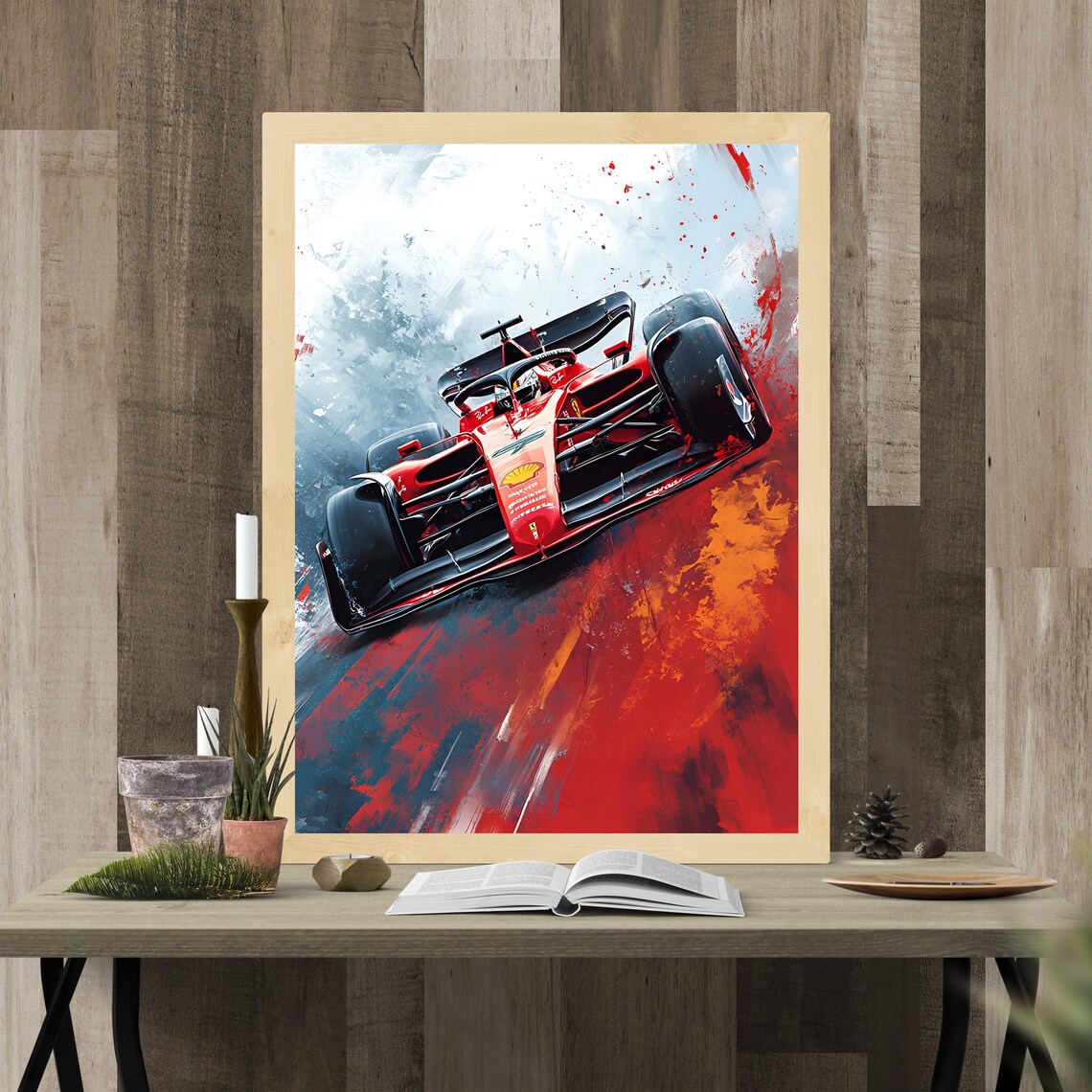 Ferrari SF24 Poster, Formula 1 Wall Art, Racing Car Print, Ferrari F1 ...