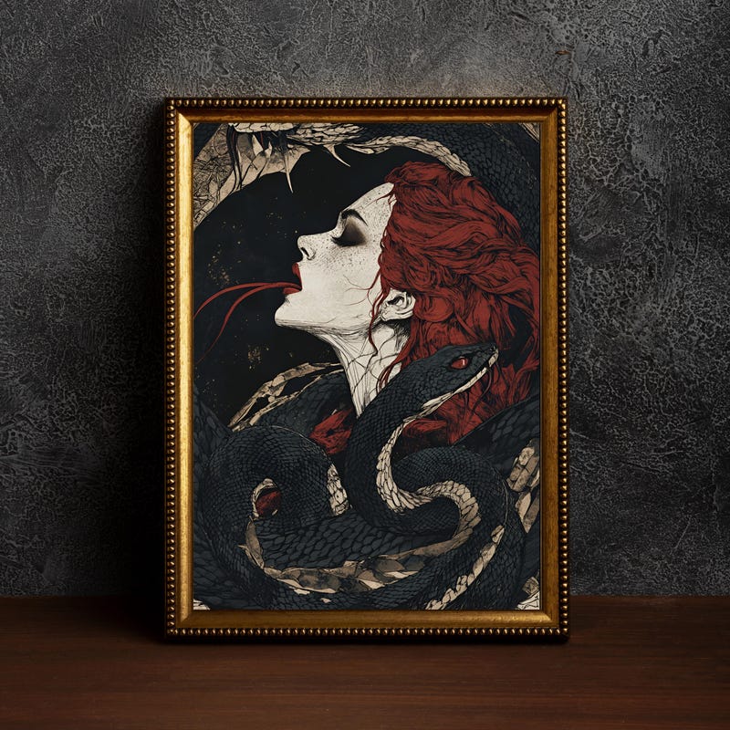 Gothic Woman Art - Etsy