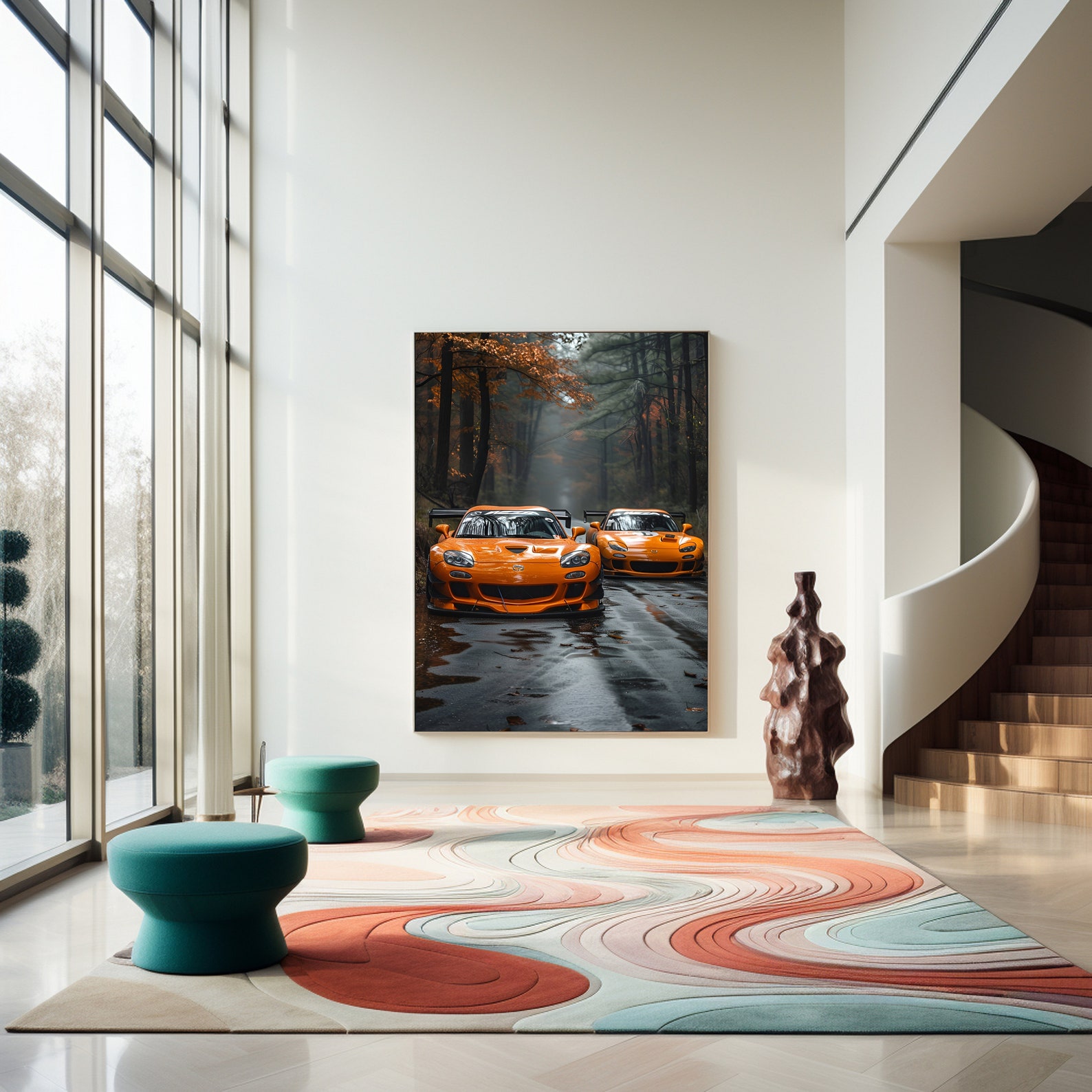 Mazda RX7 Poster, Japanese Car Print, Sports Car Print, Sports Car Art ...