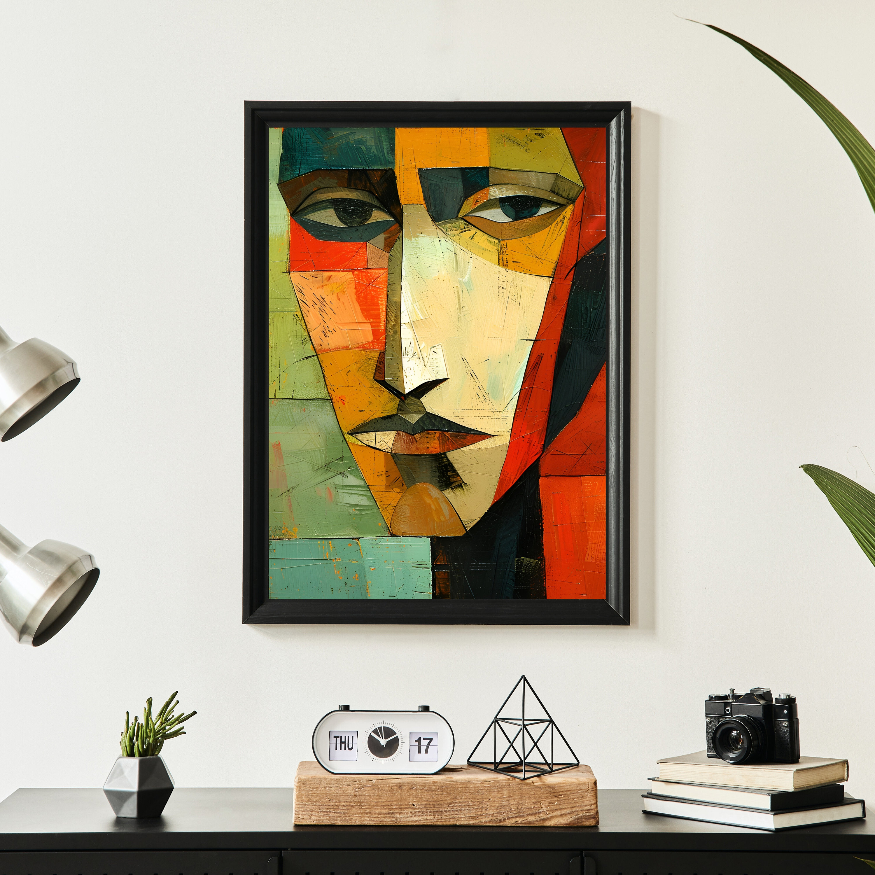 Abstract Faces Art, Minimalist Expressions, Acrylic Painting, Modern ...