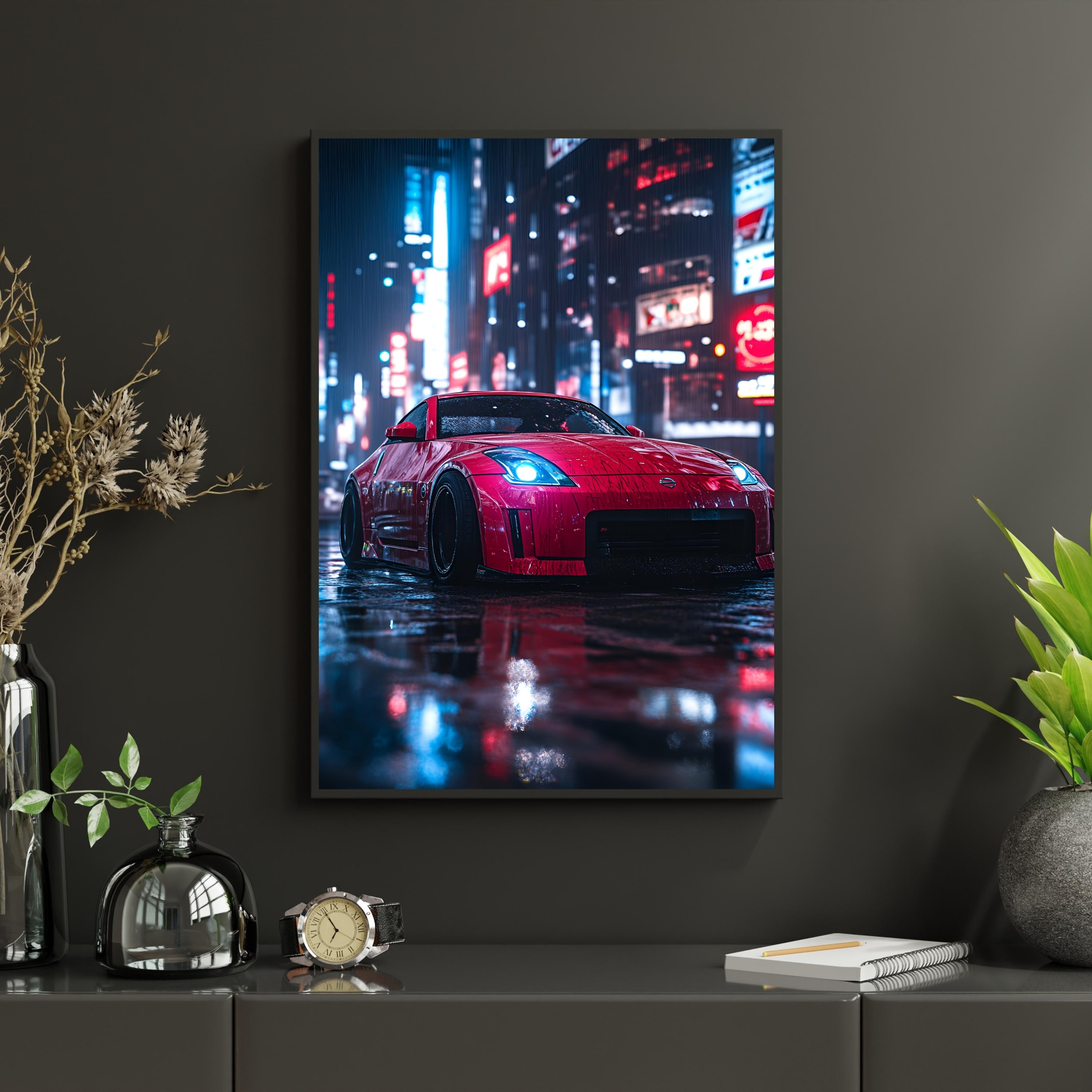 Nissan 350Z Neon Poster: JDM Car Enthusiast Art (digital Download) - Etsy