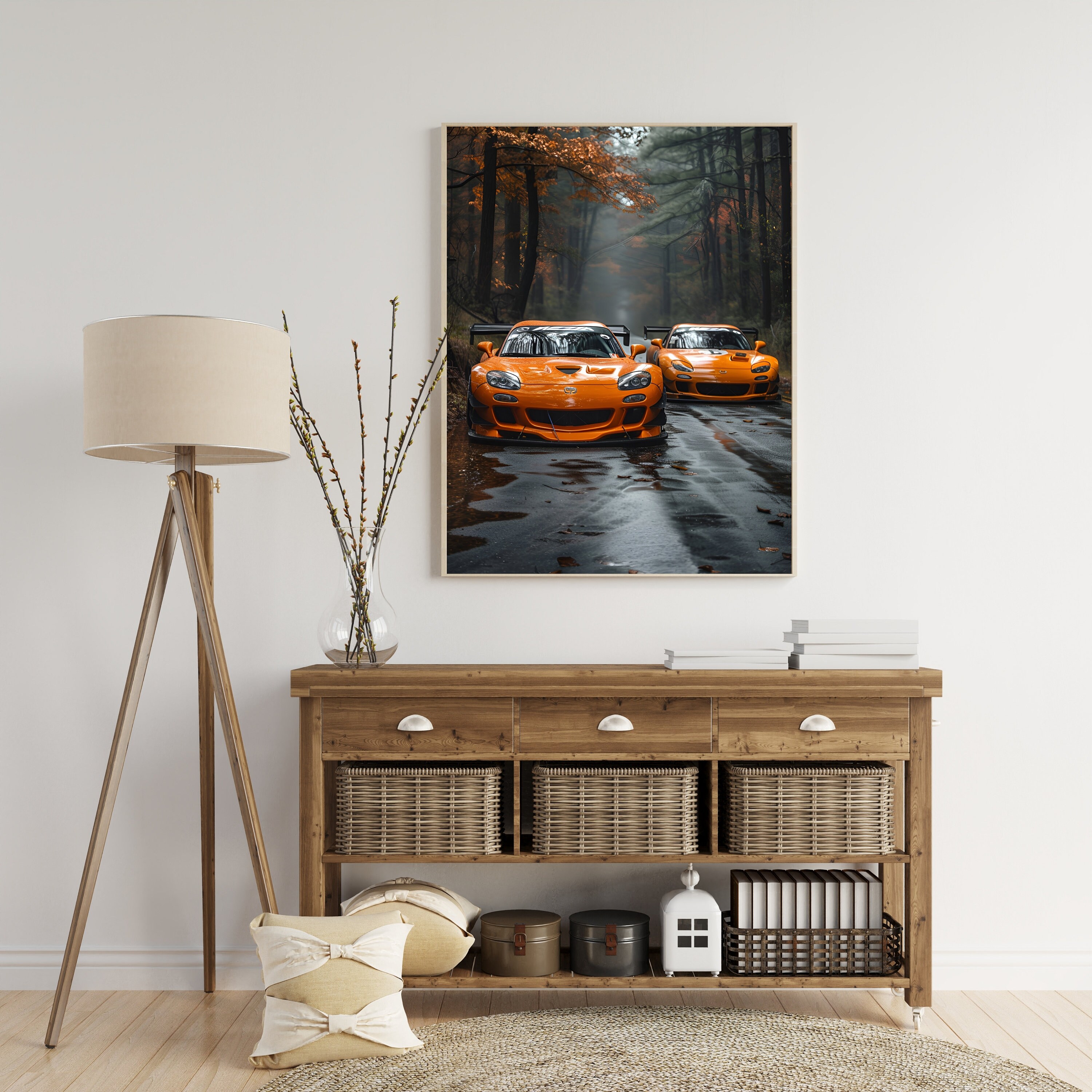 Mazda RX7 Poster, Japanese Car Print, Sports Car Print, Sports Car Art ...