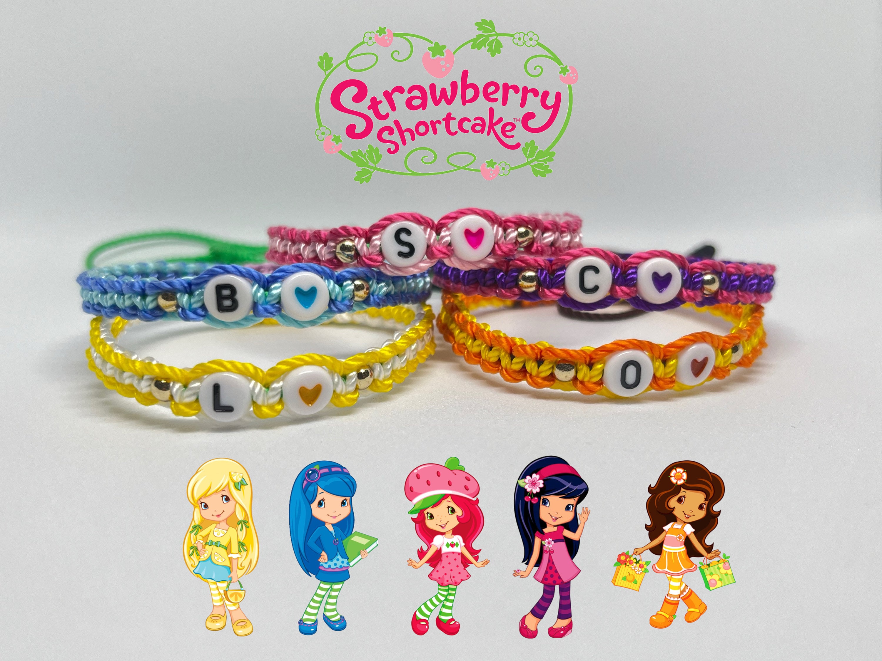 Strawberry Shortcake Friendship Bracelets, Matching Jewelry, Friendship ...