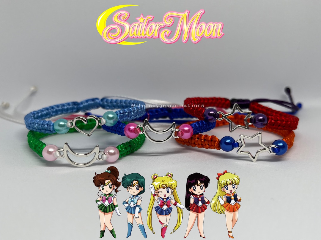 Handmade Sailor Moon Friendship Bracelet: Anime Inspired Jewelry - Etsy