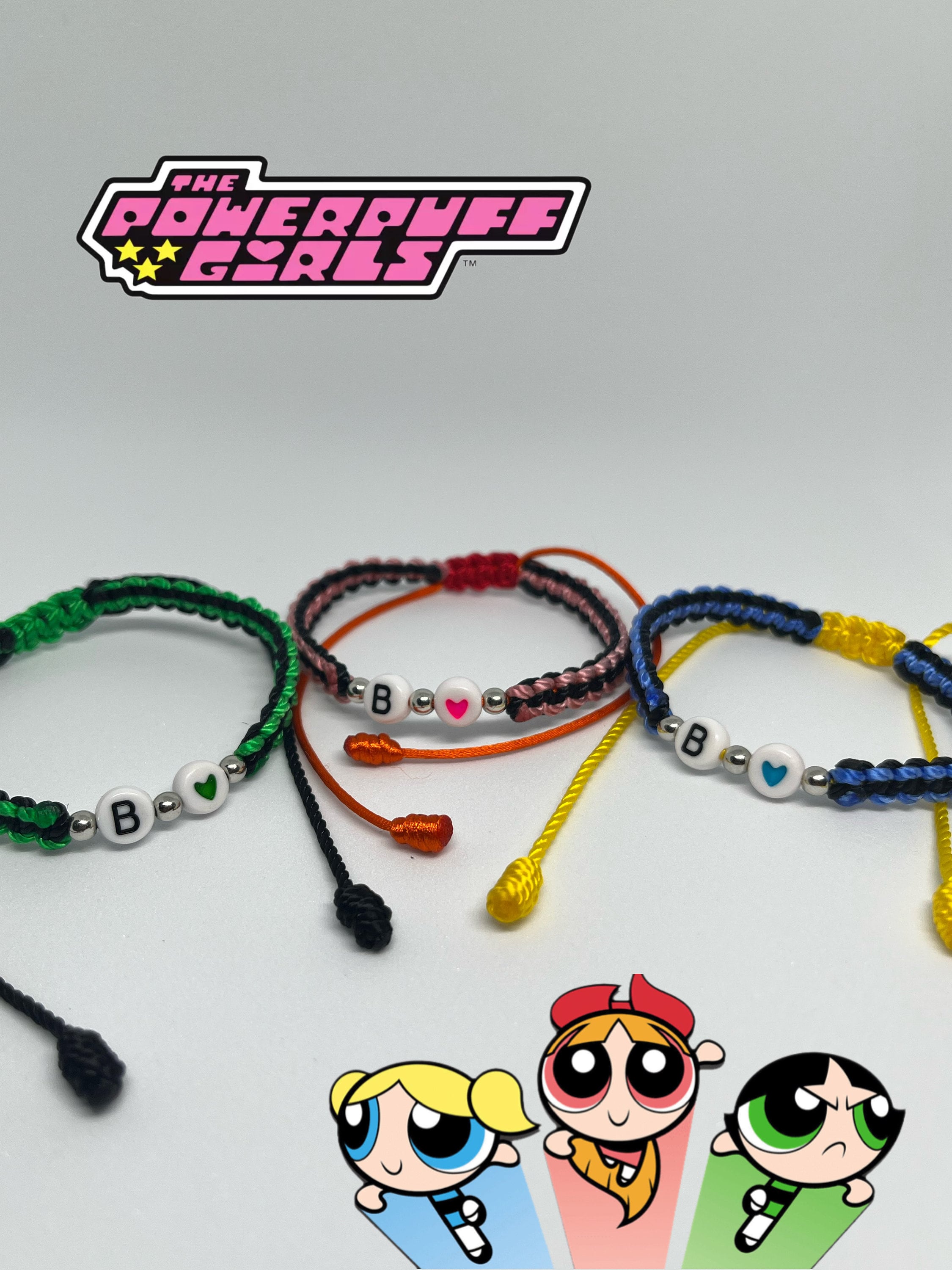 The Powerpuff Girls Bubbles,blossom,buttercup Friendship Bracelets Set ...