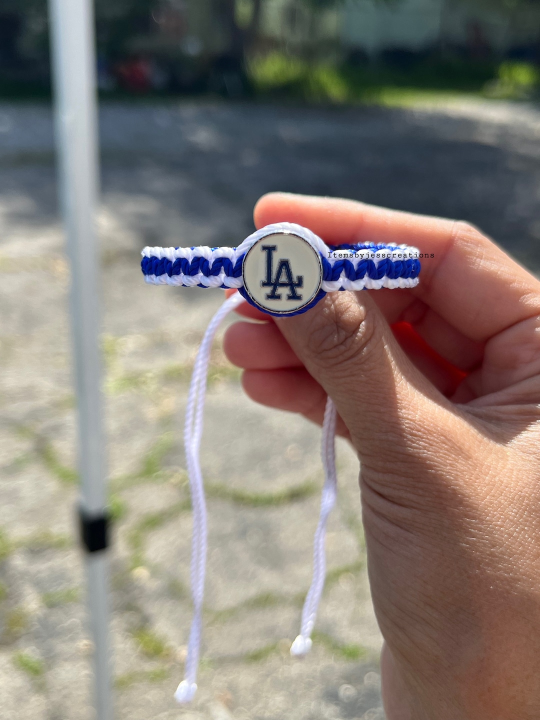 LA Dodgers Inspired Bracelet, Baseball Team Bracelet, Bracelets for Men ...