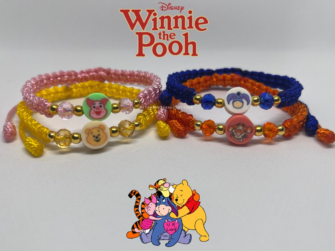 Winnie the Pooh and Friends Bracelets: Piglet, Tigger, Eeyore, Handmade Bracelet - Etsy