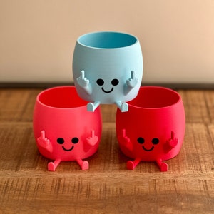 Cache pot doigt d'honneur rigolo en impression 3D - Etsy France
