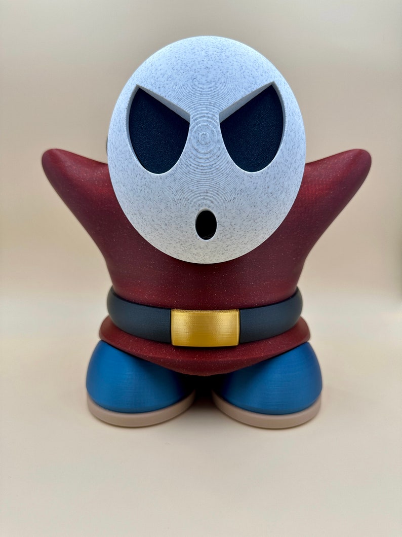 Maskass Shy Guy Figurine From Super Mario Fully Customizable size ...