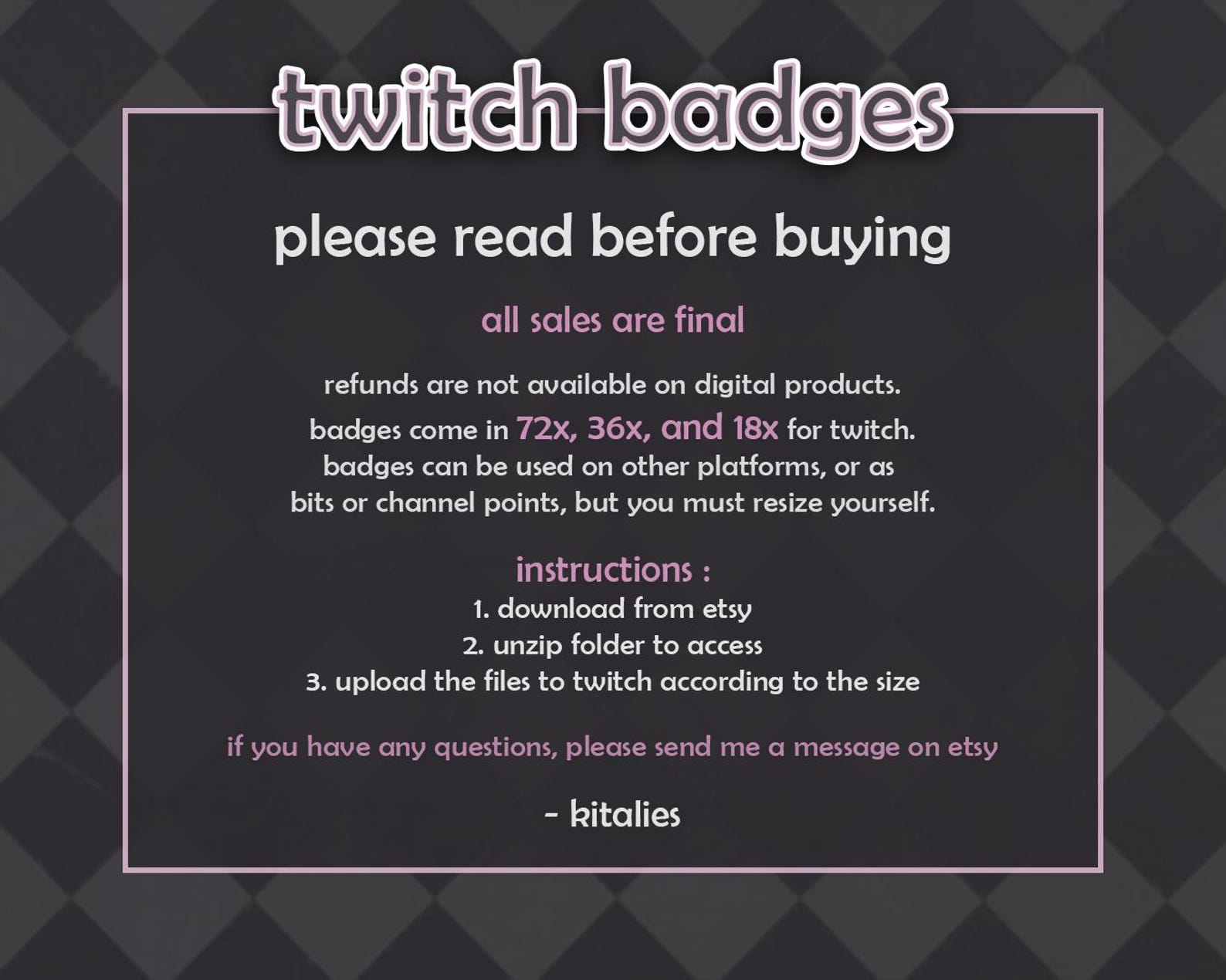 Red Emo Angel Twitch Sub Badge/bit Set (15pc) // Cute Twitch Channel ...