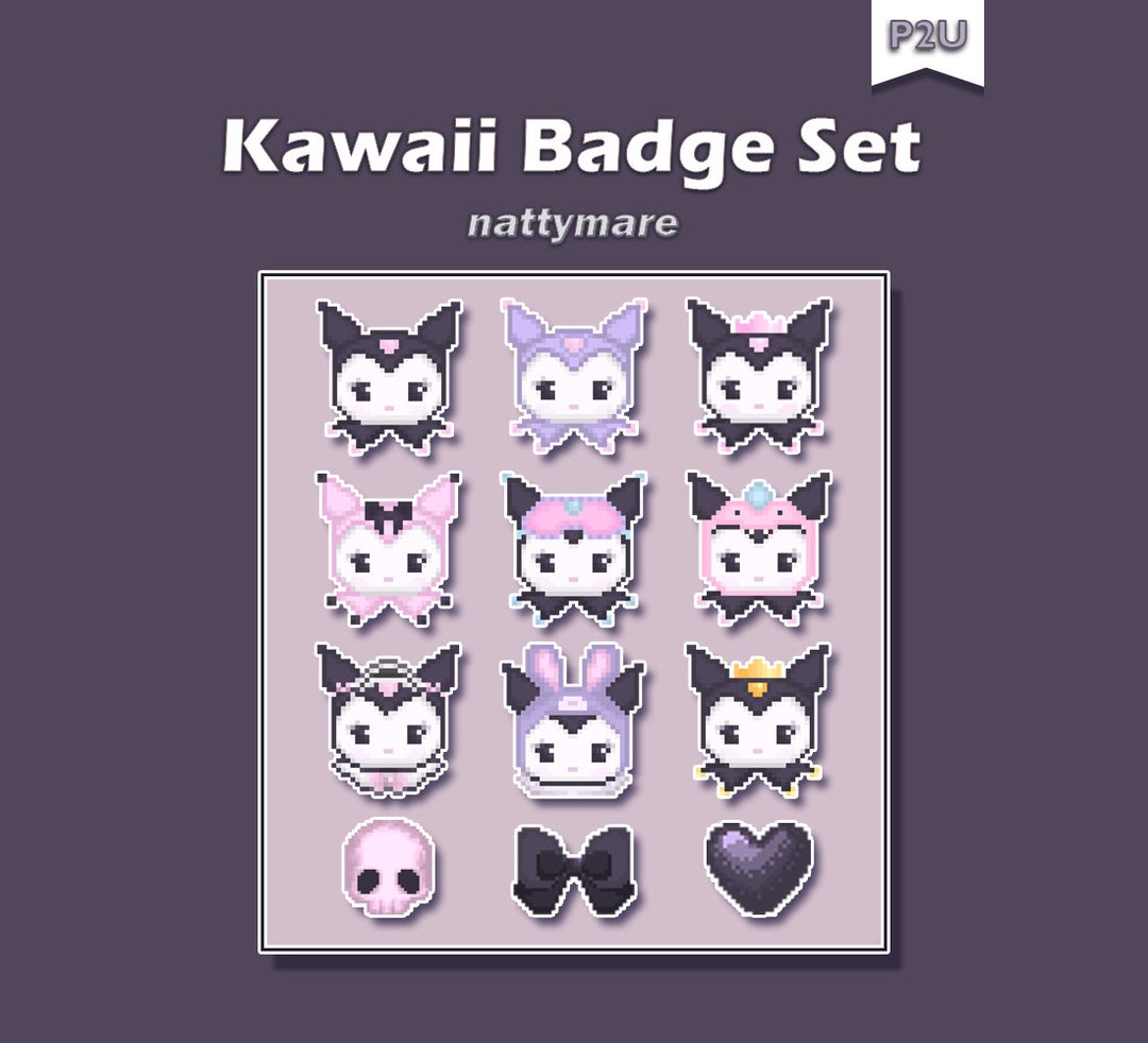 Kawaii Twitch Sub Badge/bit Set 12pc // Cute Channel Art - Etsy