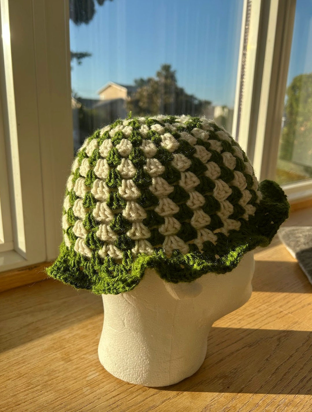 Striped Granny Bucket Hat - Etsy