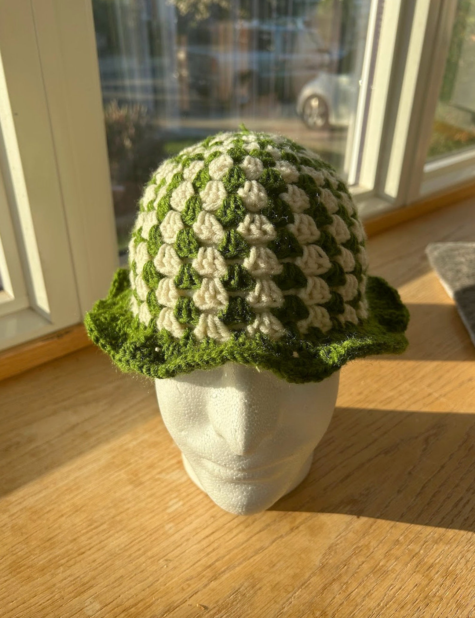 Striped Granny Bucket Hat - Etsy