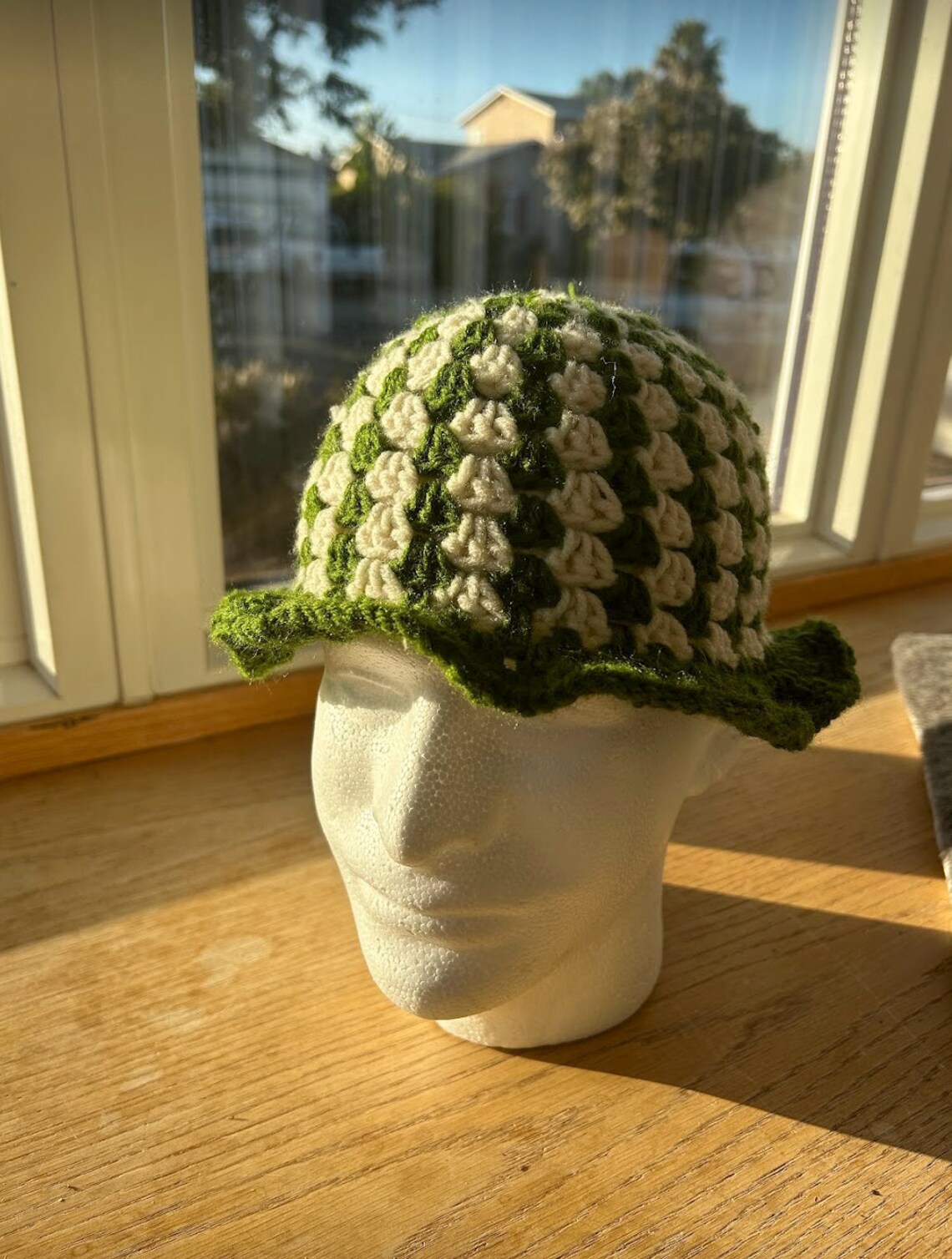 Striped Granny Bucket Hat - Etsy