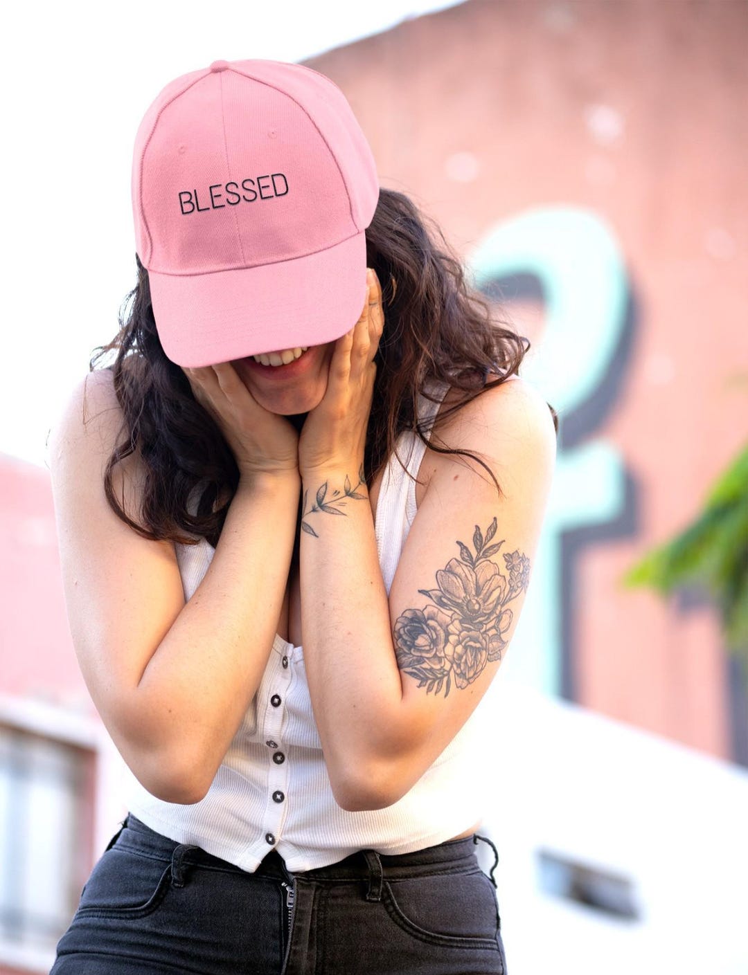 Embroidered Blessed Classic Cap, Custom Baseball Hat, Christian Hat ...